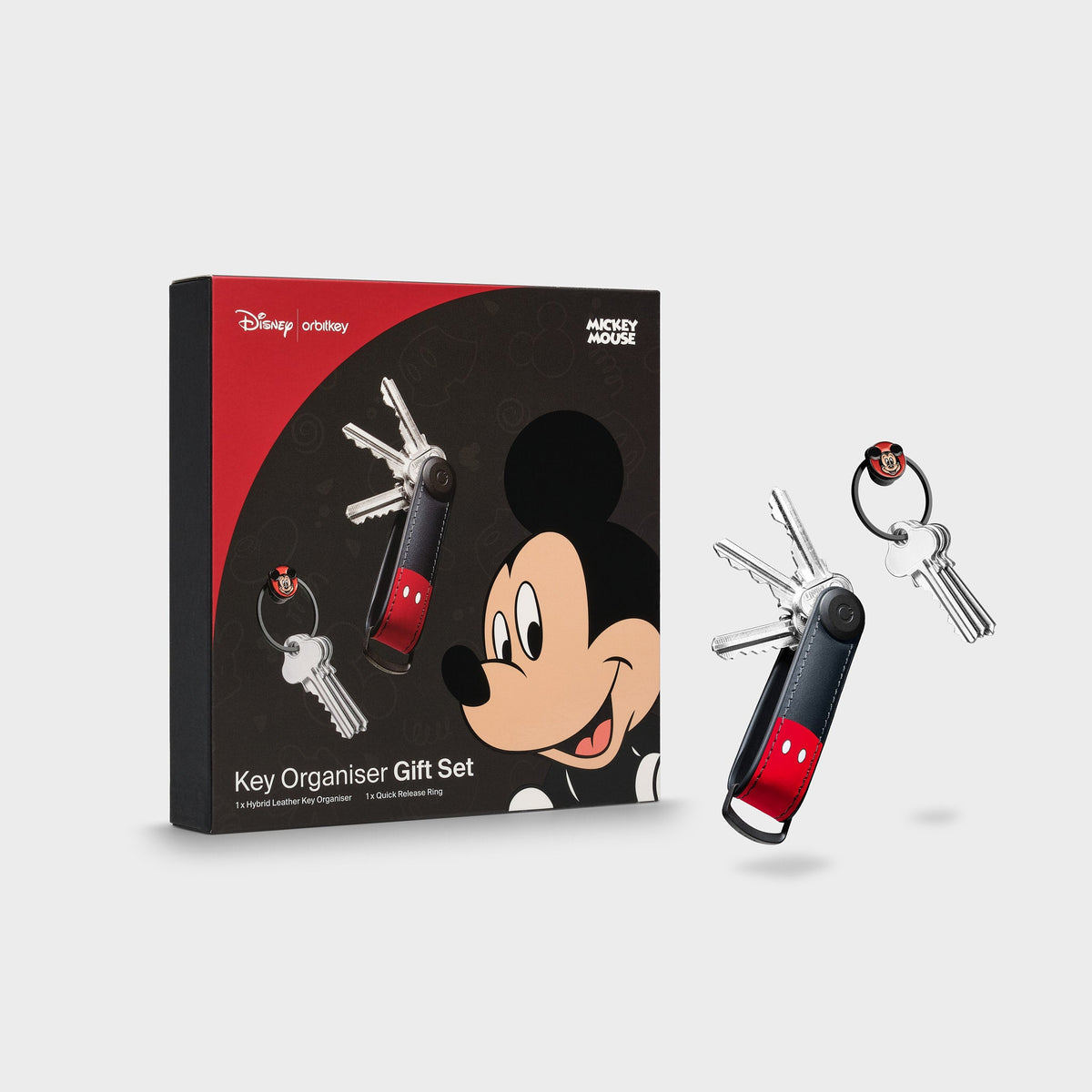 Disney | Orbitkey Mickey Mouse Hybrid Leather Key Organiser + Ring v2