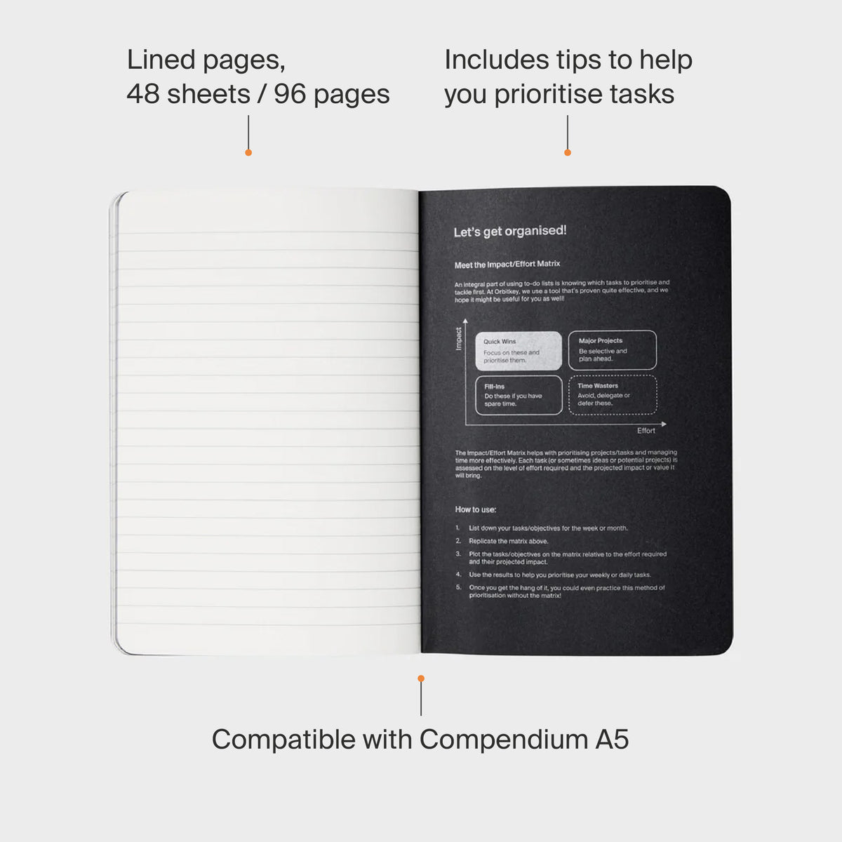 Notebook A5 - 3 Pack – Orbitkey